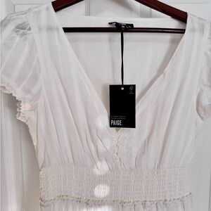PAIGE | Dresses | Paige Ivory Maxi Dress | Poshmark